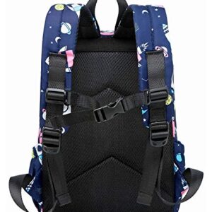 abshoo Little Kids Toddler Backpacks for Boys and Girls Preschool Backpack With Chest Strap (Rocket Navy)