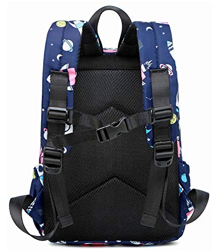 abshoo Little Kids Toddler Backpacks for Boys and Girls Preschool Backpack With Chest Strap (Rocket Navy)