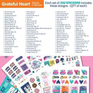 Best Planner Sticker Variety Bundle of 672 Stickers for Productivity, Priorities, Goal Setting, Checkboxes, Deadlines for Calendars and Daily Thankfulness & Gratitude Journals & Bullet