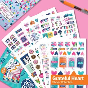 Best Planner Sticker Variety Bundle of 672 Stickers for Productivity, Priorities, Goal Setting, Checkboxes, Deadlines for Calendars and Daily Thankfulness & Gratitude Journals & Bullet