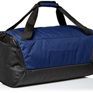 Nike Brasilia Training Medium Duffle Bag, Durable Bag for Women & Men with Adjustable Strap, Midnight Navy/Black/White