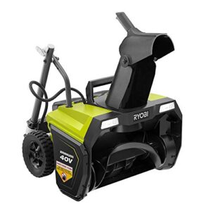 Ryobi 20 in. 40-Volt Brushless Cordless Electric Snow Blower - Two 5.0 Ah Batteries/Charger Included