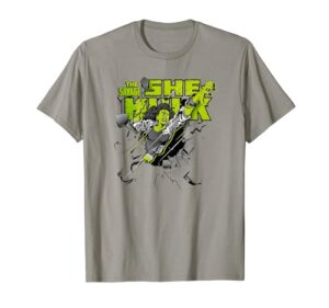 marvel she-hulk savage breakthrough graphic comic icon t-shirt