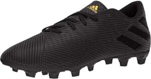 adidas mens nemeziz 19.4 flexible ground boots soccer shoe, black/black/utility black, 6.5 us