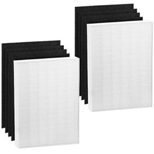 altec filters compatible with 115115 size 21 filter a for winix plasmawave air purifier 5300 6300 5300-2 6300-2 p300 | 2 hepa premium quality replacement filters plus 8 activated carbon prefilters