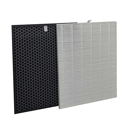 Altec Filters Compatible with 116130 Filter H Replacement for Winix Air Purifier 5500-2, 2 Hepa Filters & 2 Activiated Carbon Honeycomb Filters