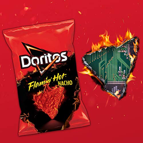 Doritos Flamin' Hot Nacho Flavored Tortilla Chips, 1oz Bags (40 Pack)