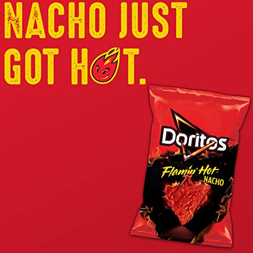 Doritos Flamin' Hot Nacho Flavored Tortilla Chips, 1oz Bags (40 Pack)