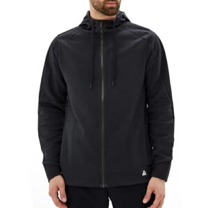 reebok training supply fz hood, black, medium