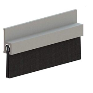 hager 801s 48" dba - dark bronze anodized aluminum nylon brush door bottom sill sweep