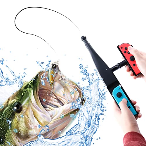 Fishing Rod for Nintendo Switch, Fishing Game Accessories Compatible with Nintendo Switch Legendary Fishing - Nintendo Switch Standard Edition and Bass Pro Shops: The Strike Championship Edition