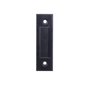 aiwaiufu 6 inch sliding barn door handle flush pull rectangle recessed free of sharp angle heavy duty pull handle for sliding barn door, cabinets closet, drawers, matte black