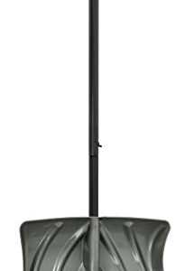 Suncast 20" Combination Snow Shovel/Pusher, Grey/Black