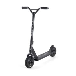 osprey dirt scooter | for adults and beginners bicycle with chunky road tyre off road all terrain pneumatic trail tires and aluminium deck, multiple colours