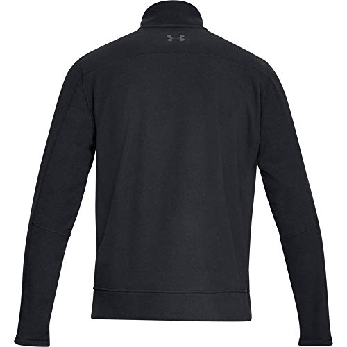 Under Armour Men's Zephyr Fleece Solid Long-Sleeve ¼ Zip T-Shirt , Black (001)/Graphite , X-Small