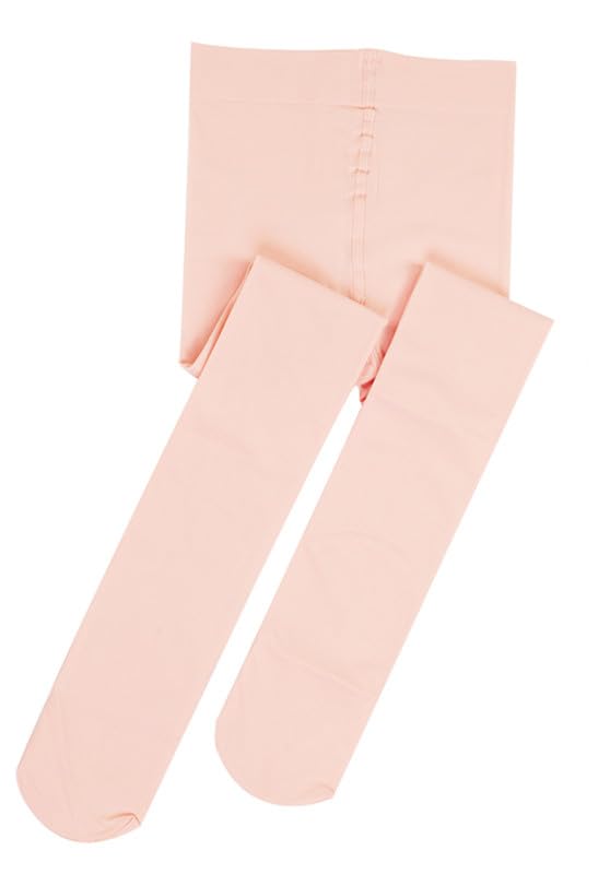 DIPUG Ballet Tights for Girls Dance Tights Toddler Pink Girls Thick Soft Footed Kids Ballet Tights, Ballet Pink Size 3-5 Years, 1 Pack