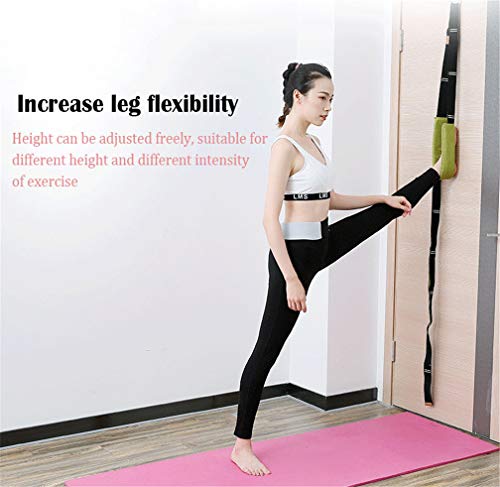 Back bend Assist Trainer - Improve Back and Waist Flexibility, Door Flexibility Stretching Strap, Home equipment for Ballet, Dance, Yoga, Gymnastics, Cheerleading, Splits (rose)