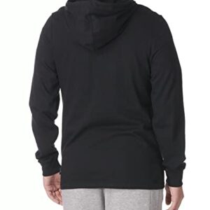 Champion Hoodie, Cotton Mid-Weight Hooded T-Shirt, Comfortable Men's Tee, Black-549921, XX-Large