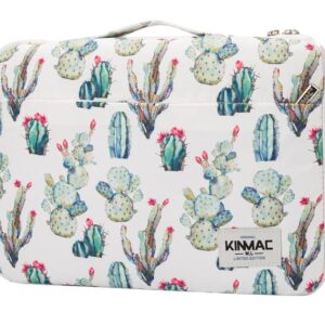 Kinmac 360° Protective Water Resistant Laptop Sleeve case Bag with Handle for HP Lenovo Dell ASUS Acer 14 inch Laptop,MacBook Pro 14 inch and Most 14 inch Laptop (Cactus)