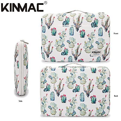 Kinmac 360° Protective Water Resistant Laptop Sleeve case Bag with Handle for HP Lenovo Dell ASUS Acer 14 inch Laptop,MacBook Pro 14 inch and Most 14 inch Laptop (Cactus)