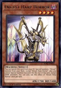 yu-gi-oh! - orcust harp horror - sofu-en016 - soul fusion - unlimited edition - rare