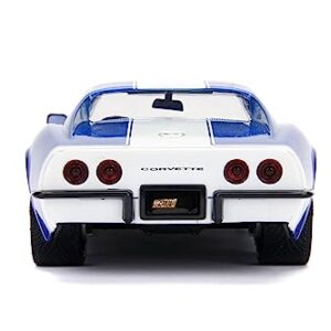 Jada 1969 Chevrolet Corvette Stingray Zl-21 Blue with White Stripe Bigtime Muscle 1/24 Die-cast Model Car 30532