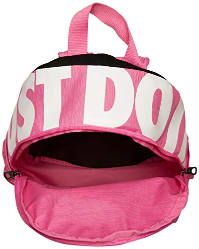 Nike Brasilia "just Do It" Backpack (mini), China Rose/China Rose/(Glossy White), Misc