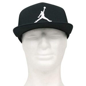 nike men's standard jordan pro jumpman snapback, black/white, one size