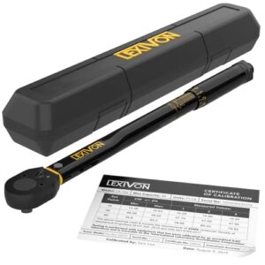 lexivon 3/8-inch drive click torque wrench 10~80 ft-lb/13.6~108.5 nm (lx-182)