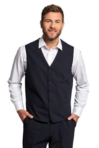 jp 1880 menswear big & tall plus size l-8xl contrast lined mix & match suit vest navy 50 705621 70