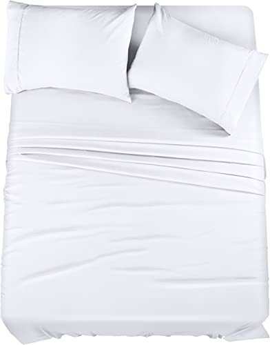 Utopia Bedding California King Bed Sheets Set - 4 Piece Bedding - Brushed Microfiber - Shrinkage and Fade Resistant - Easy Care (California King, White)