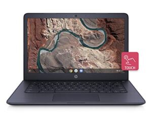 hp chromebook 14-inch laptop with 180-degree -hinge, touchscreen display, amd dual-core a4-9120 processor, 4 gb sdram, 32 gb emmc storage, chrome os (14-db0090nr, ink blue)