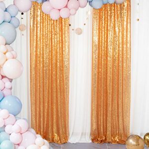 sparkle backdrop curtain gold 2 panels set sequin photo backdrop 2ftx8ft sequin backdrop curtain pack of 2-1220s