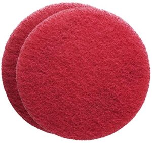 flexis kgs floor cleaning & polishing pads 11 inch grit 400 - red (2 pack)