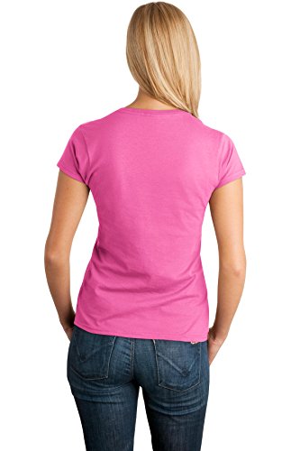 Gildan Women's Softstyle Cotton T-Shirt, Style G64000L, Multipack, Azalea (2-Pack), Medium