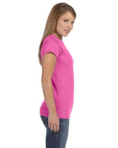 Gildan Women's Softstyle Cotton T-Shirt, Style G64000L, Multipack, Azalea (2-Pack), Medium