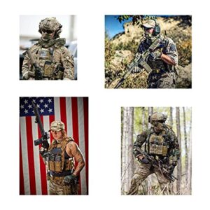 Tactical Patches of USA US American Flag, with Hook and Loop for Backpacks Caps Hats Jackets Pants, Military Army Uniform Emblems, Size 3x2 Inches, Pack of 2