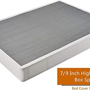 ZIYOO California King Box Spring and Cover, 9 Inch High Profile Easy Assembly,Mattress Foundation/Heavy Duty Metal Steel Structure/Quiet Noise-Free Accessory