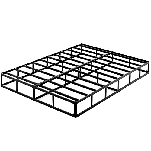 ZIYOO California King Box Spring and Cover, 9 Inch High Profile Easy Assembly,Mattress Foundation/Heavy Duty Metal Steel Structure/Quiet Noise-Free Accessory