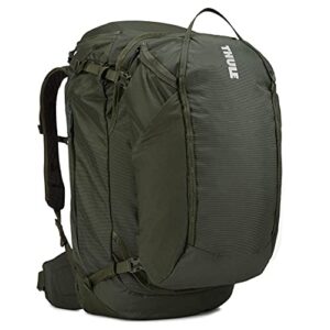 thule landmark 70l travel pack, dark forest