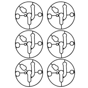 venseri pack of 6 float bowl gasket for bs 695426 nikki carburetor overhaul troy-bilt toro lawn mower