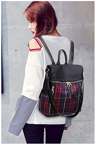 zhongningyifeng Women Backpack Purse Small Waterproof Nylon Rucksack Lightweight Fashion Casual Travel Ladies Shoulder Bag Daypack