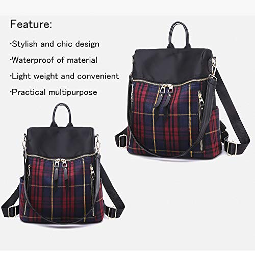 zhongningyifeng Women Backpack Purse Small Waterproof Nylon Rucksack Lightweight Fashion Casual Travel Ladies Shoulder Bag Daypack