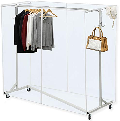 Cover and Tube Bracket for SimpleHouseware Z-Base Garment Rack (Garment Rack NOT Included)