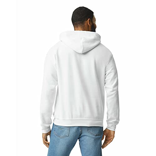 Gildan Adult Fleece Hoodie Sweatshirt, Style G18500, Multipack, White (1-Pack), Large