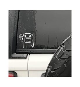 domo peaking decal car truck window bumper sticker boost low euro illest jdm kdm funny joke they always ask