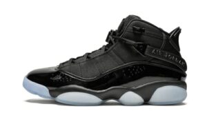 jordan mens air 6 rings 322992 011 black ice - size 10