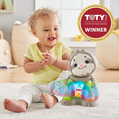 Fisher-Price Linkimals Learning Toy Smooth Moves Sloth With Interactive Music And Lights For Infants And Toddlers