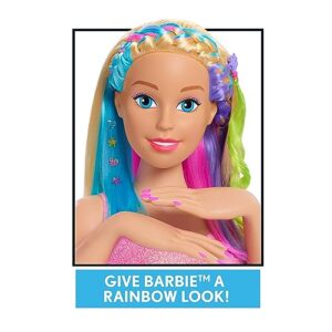 Barbie Just Play Rainbow Sparkle Deluxe Styling Head, Blonde Hair