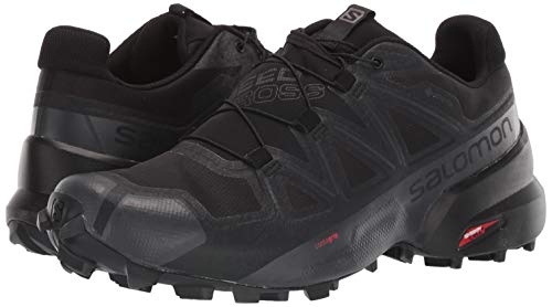 Salomon Speedcross 5 Gore-tex Trail Running Shoes for Women, Black/Black/Phantom, 9.5